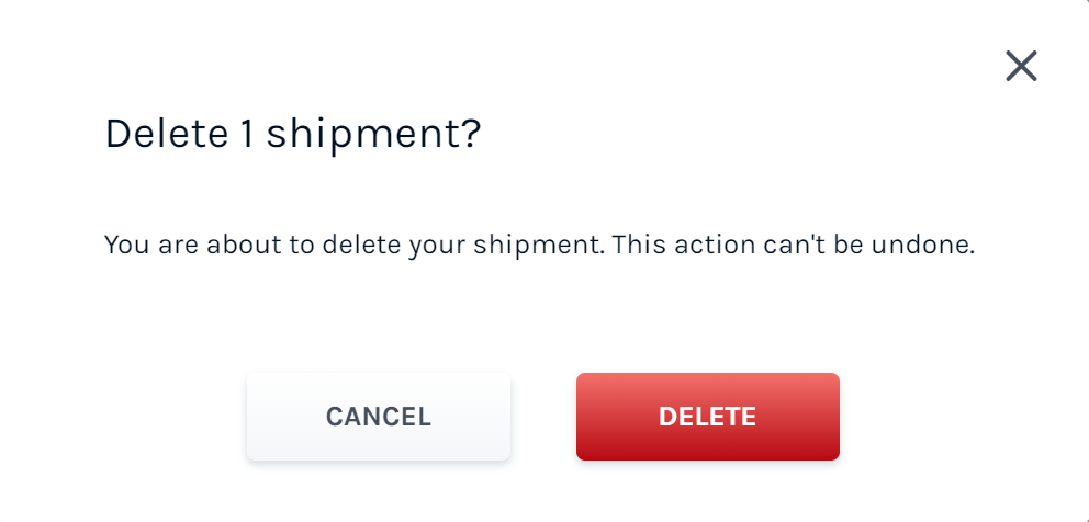How to Delete Shipments – Easyship