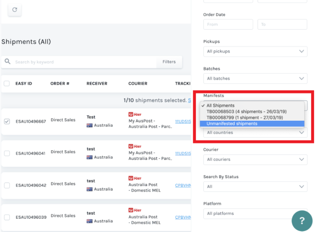 Australia Post Order Summary Report – Easyship