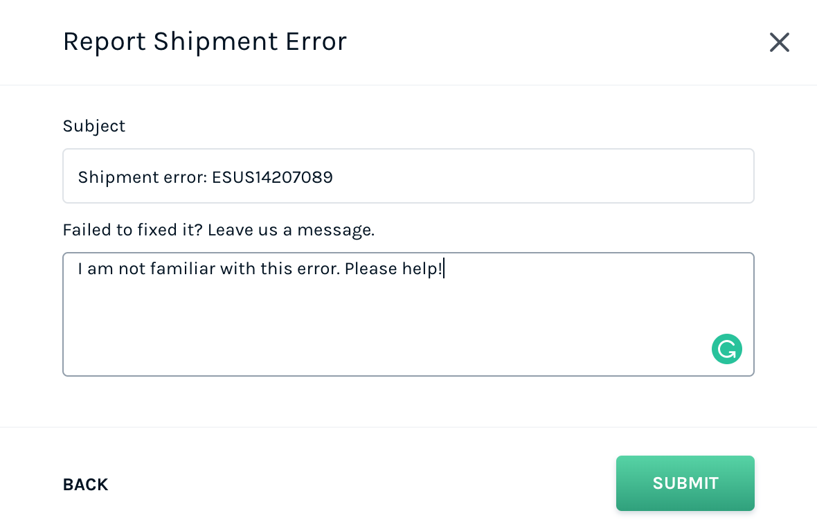 Manage Rejected Shipments – Easyship