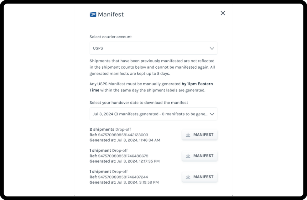 How to Generate a USPS Manifest – Easyship