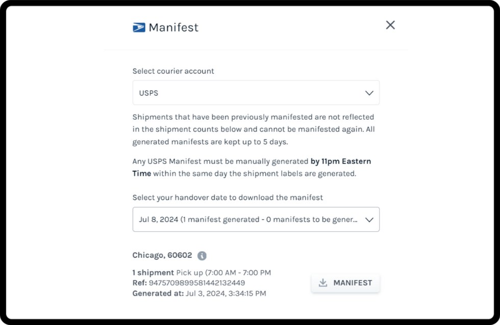 How to Generate a USPS Manifest – Easyship