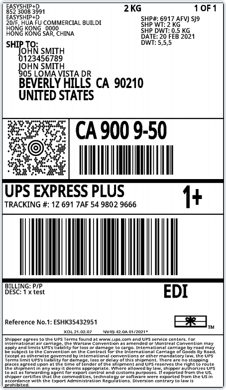 UPS Shipping Labels Compared – Easyship