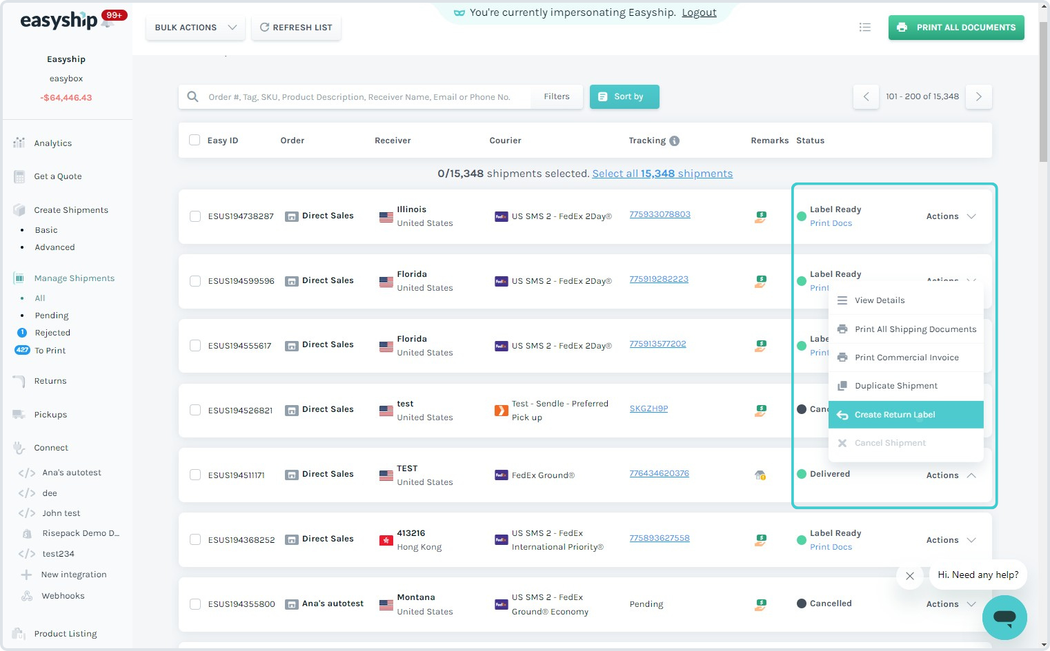 How to Create Prepaid Return Labels – Easyship